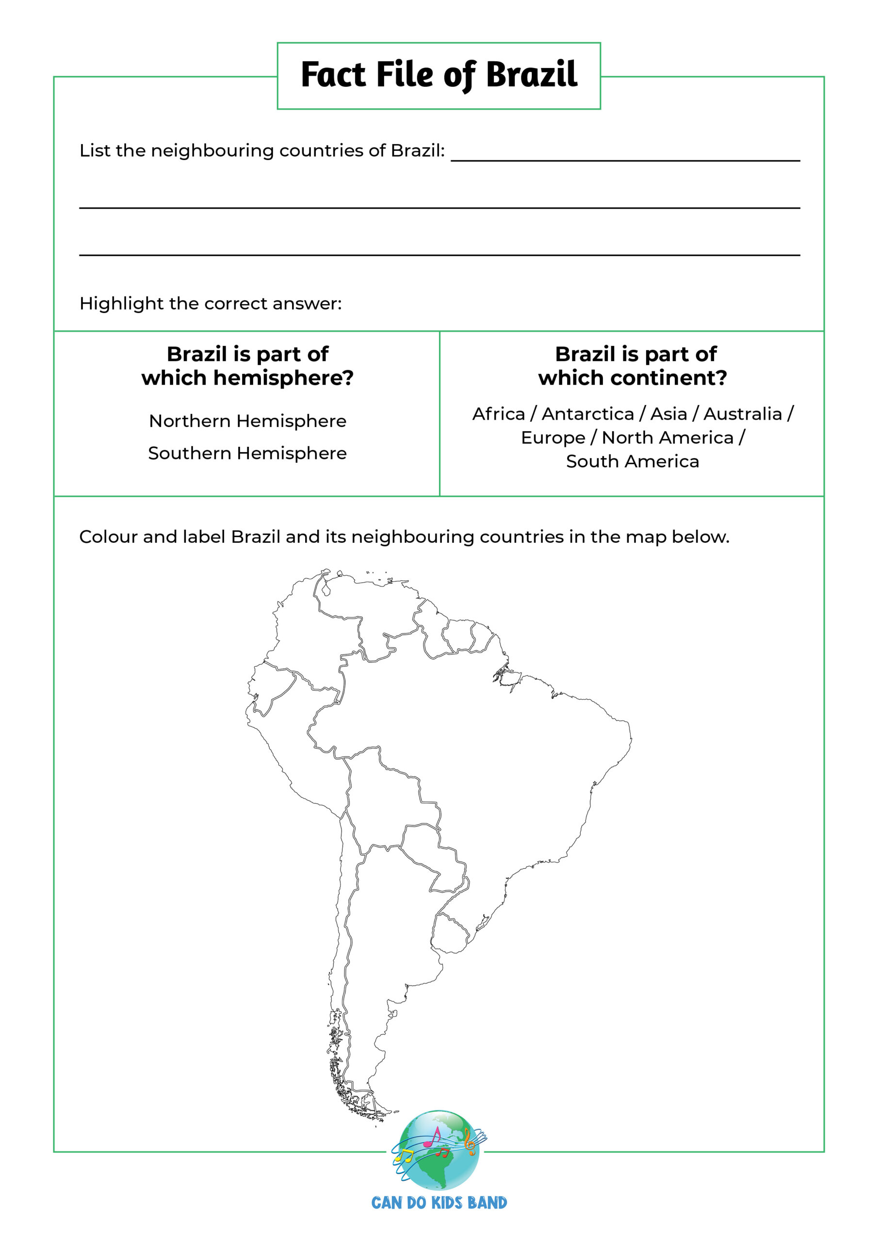 Brazil - Fact File - Can Do Kids Worldwide